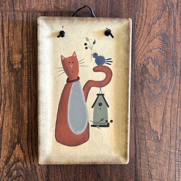 Michelle Kildow | Wall Decor | Vintage Michelle Kildow Hand Painted Cat ...